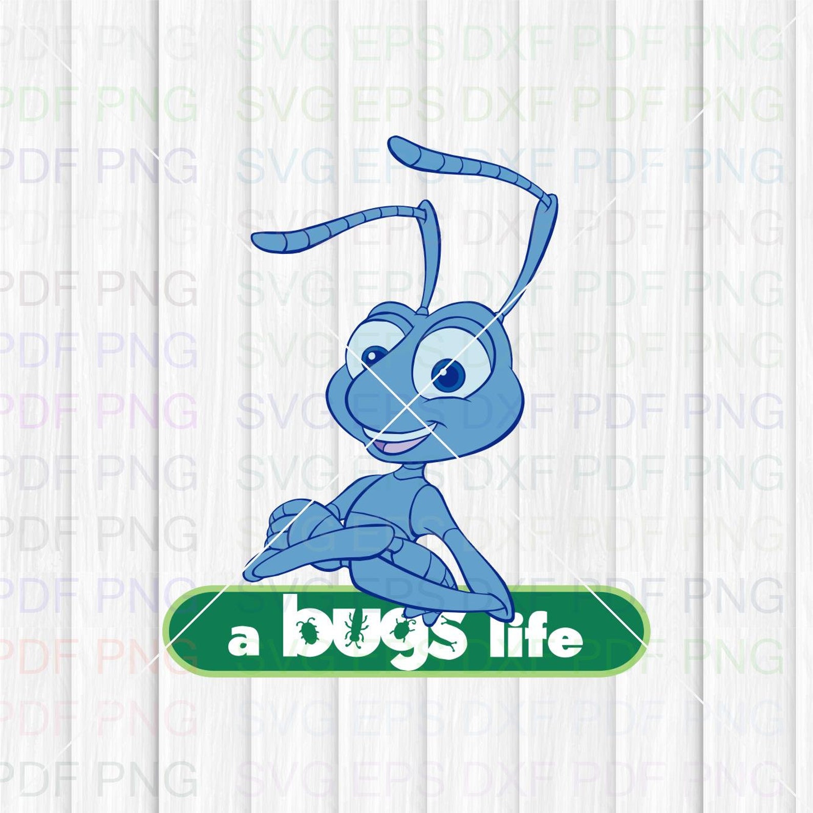 Flik The Ant Bugs Life 0001 Svg Dxf Eps Pdf Png Cricut | Etsy