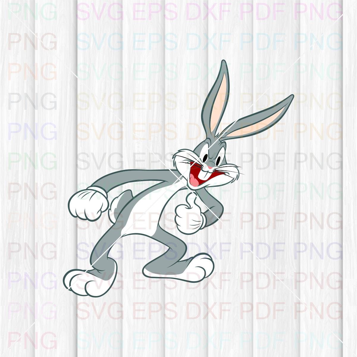 Bugs Bunny 008 Svg Dxf Eps Pdf Png Cricut Schnittdatei | Etsy