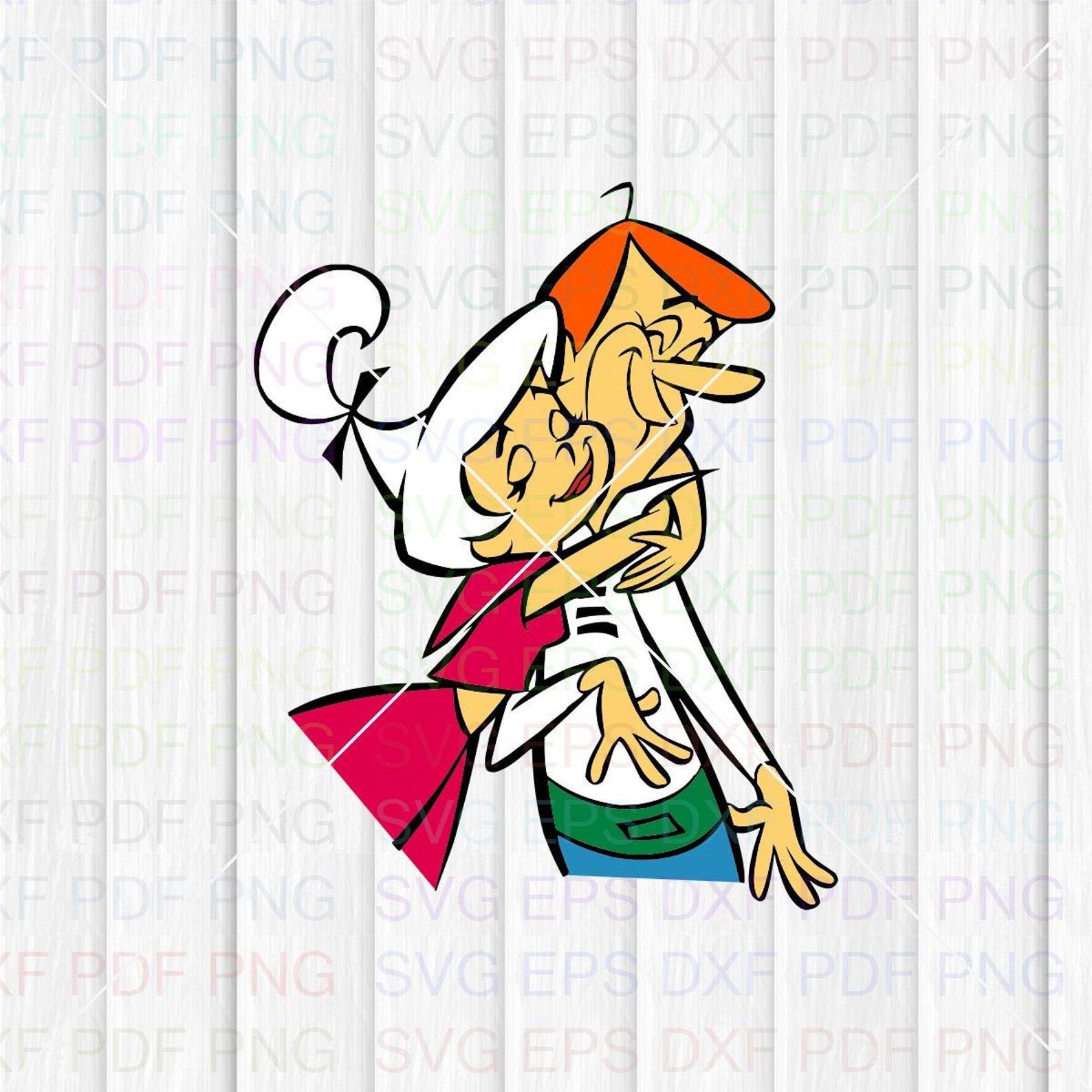 Judy And George Jetson Jetsons 022 Svg Dxf Eps Pdf Png | Etsy