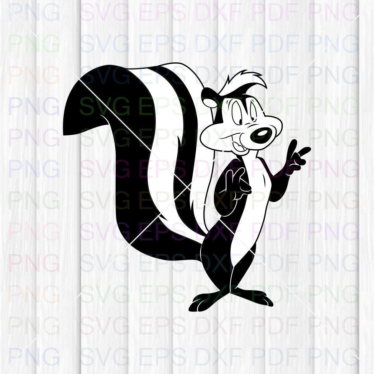 Pepe Le Pew 012 Svg Dxf Eps Pdf Png Cricut Cutting file | Etsy