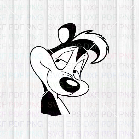Pepe Le Pew 001 Svg Dxf Eps Pdf Png Cricut Cutting File - Etsy
