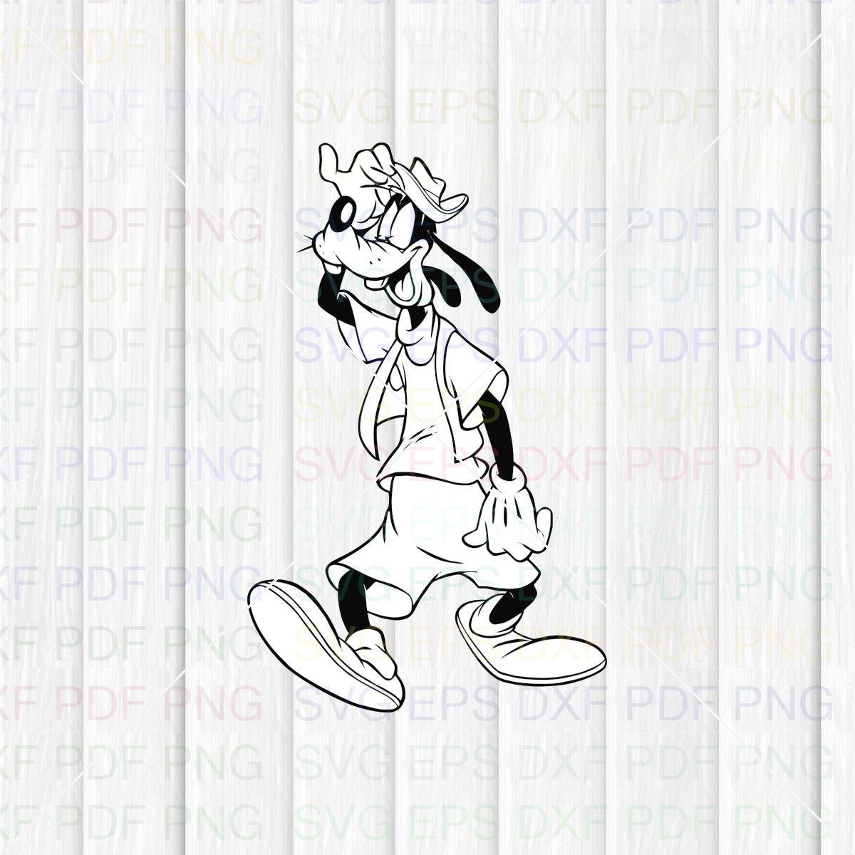 Goofy 017 Svg Dxf Eps Pdf Png Cricut Cutting file Vector | Etsy