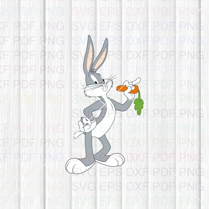Bugs Bunny 035 Svg Dxf Eps Pdf Png Cricut Cutting File | Etsy