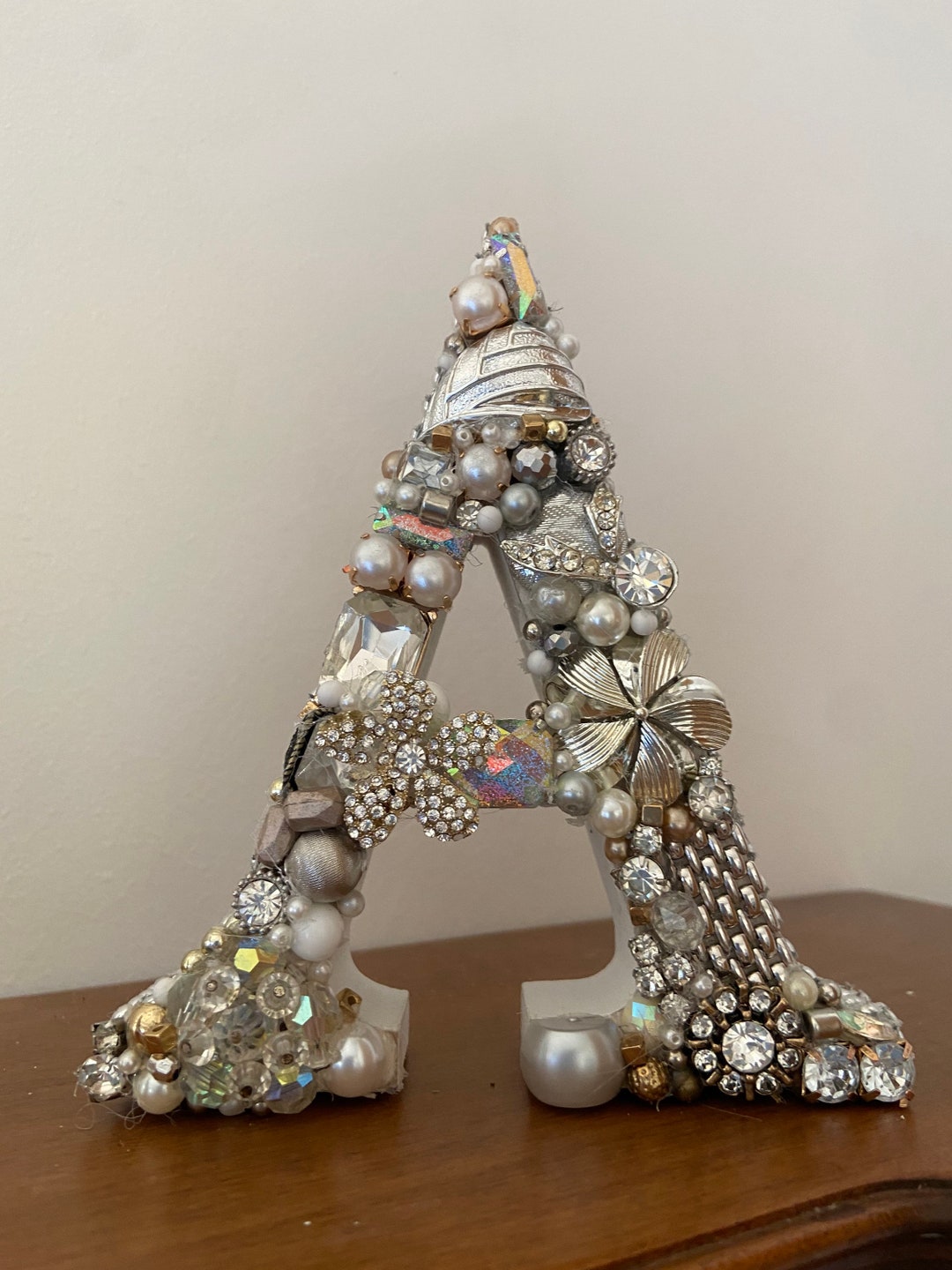 Jeweled Letter A - Etsy