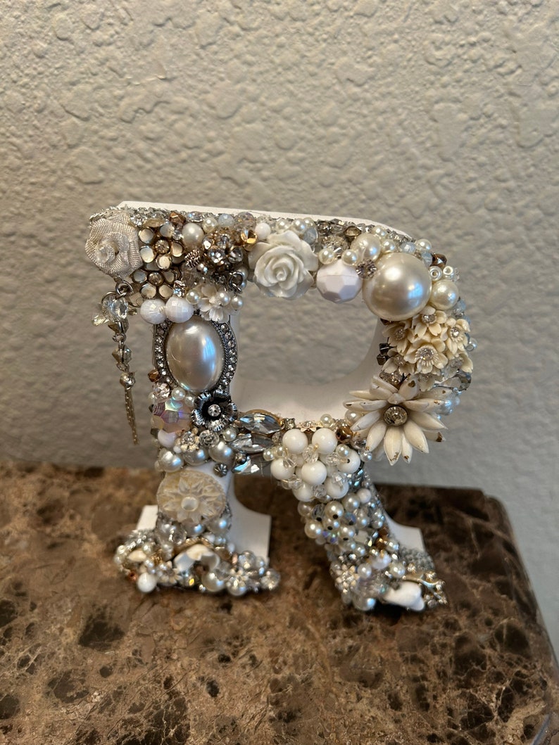 Jeweled Letter R - Etsy