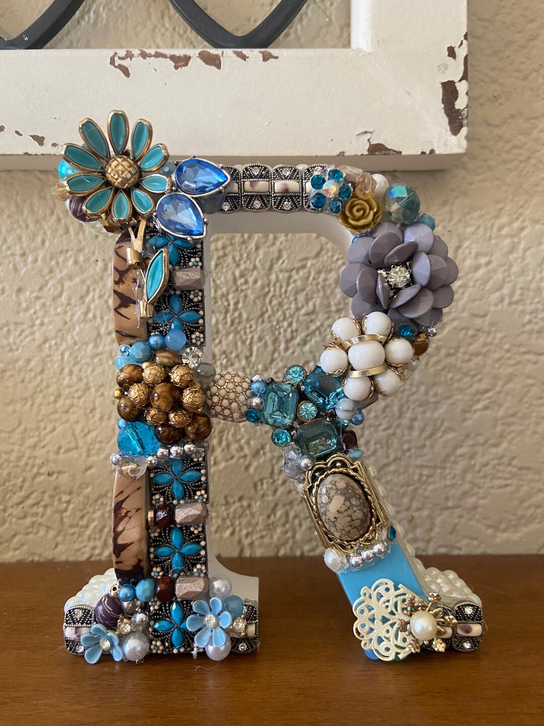 Jeweled Letter R - Etsy