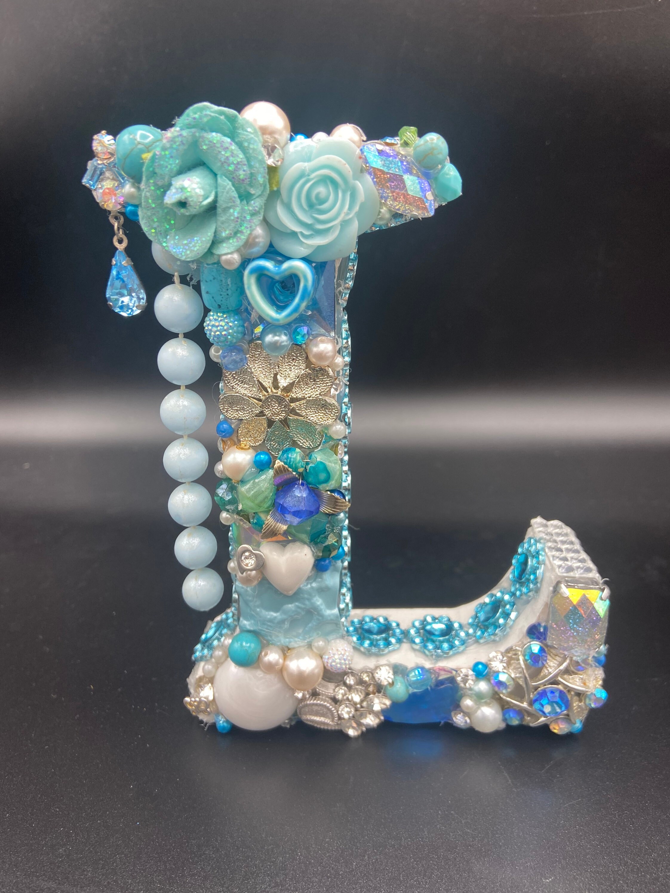 Jeweled Letter L - Etsy