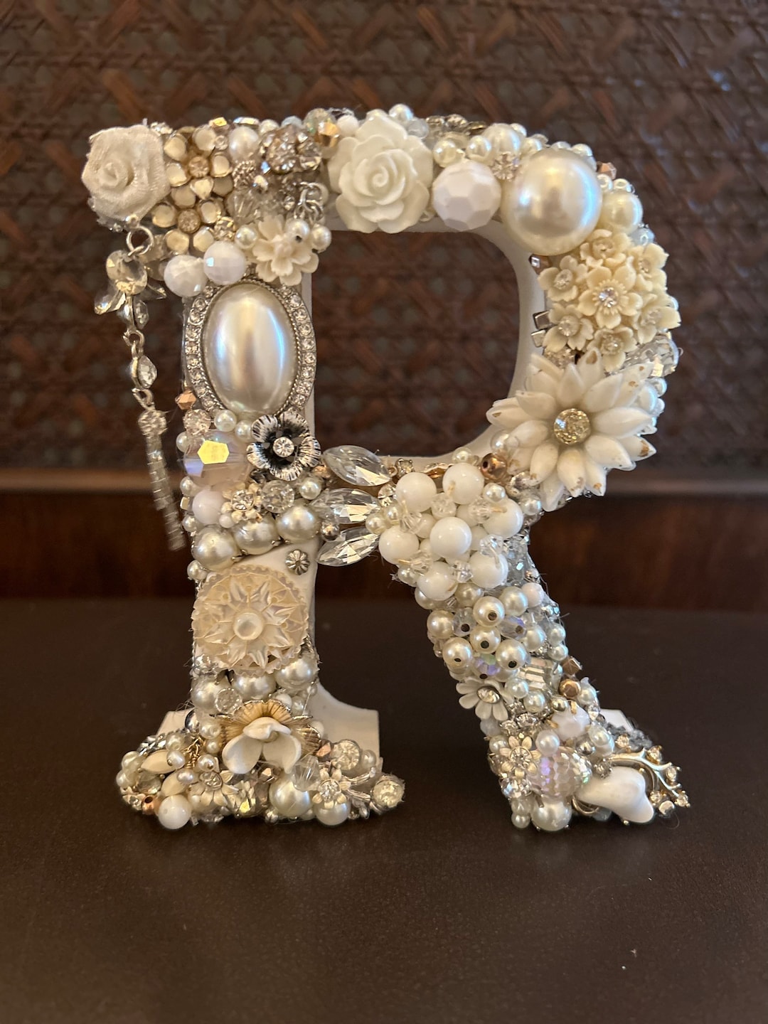 Jeweled Letter R - Etsy