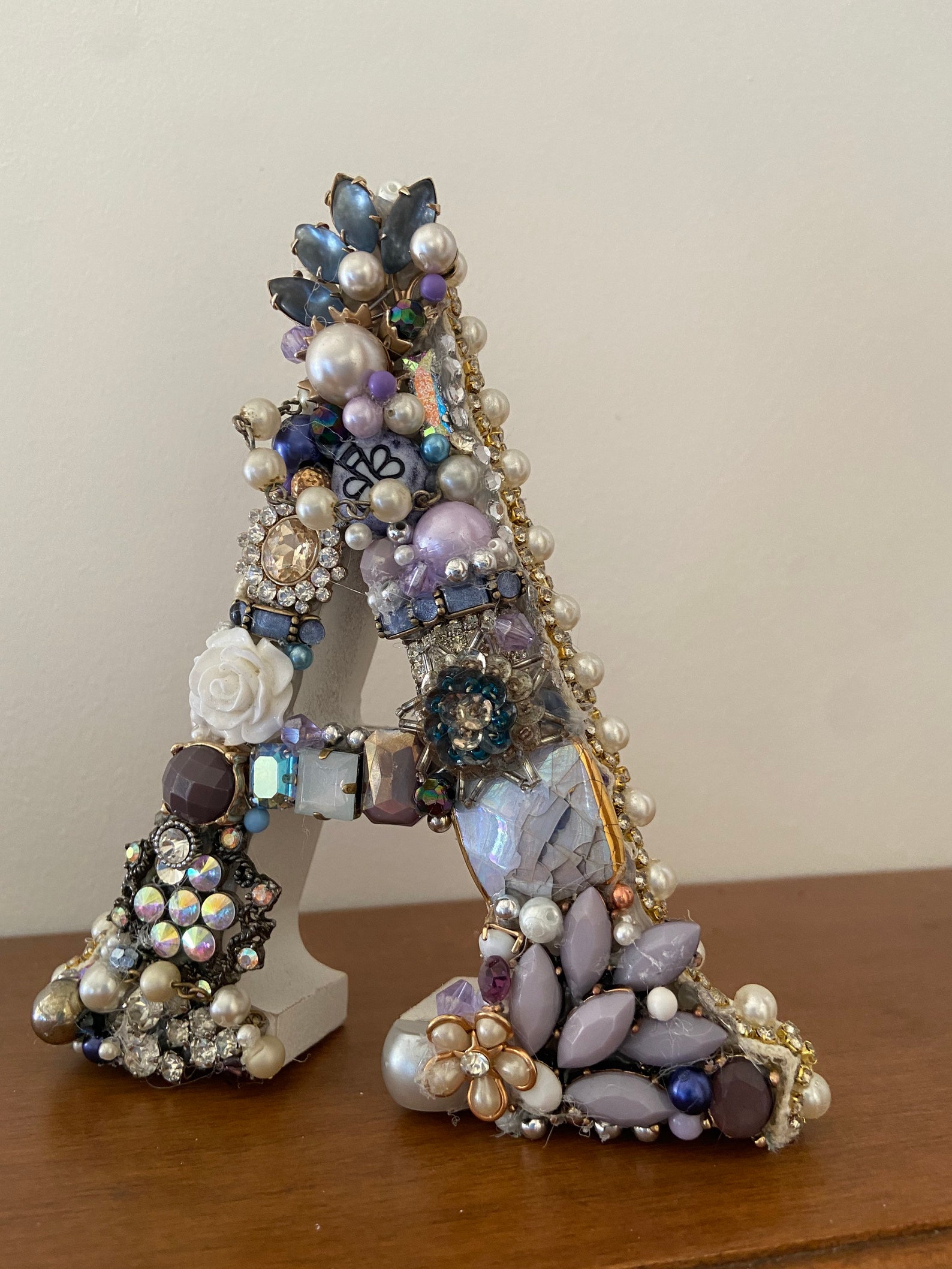 Jeweled Letter A - Etsy