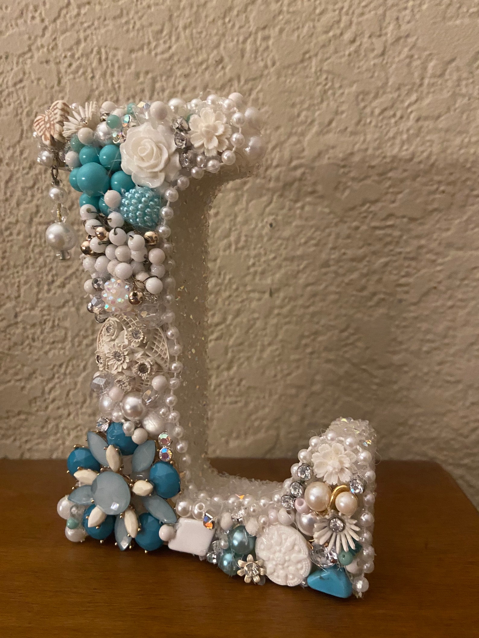 Jeweled Letter L - Etsy