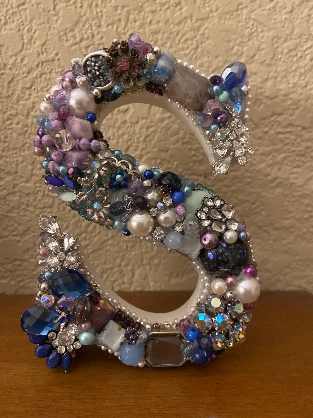 Jeweled Letter S - Etsy