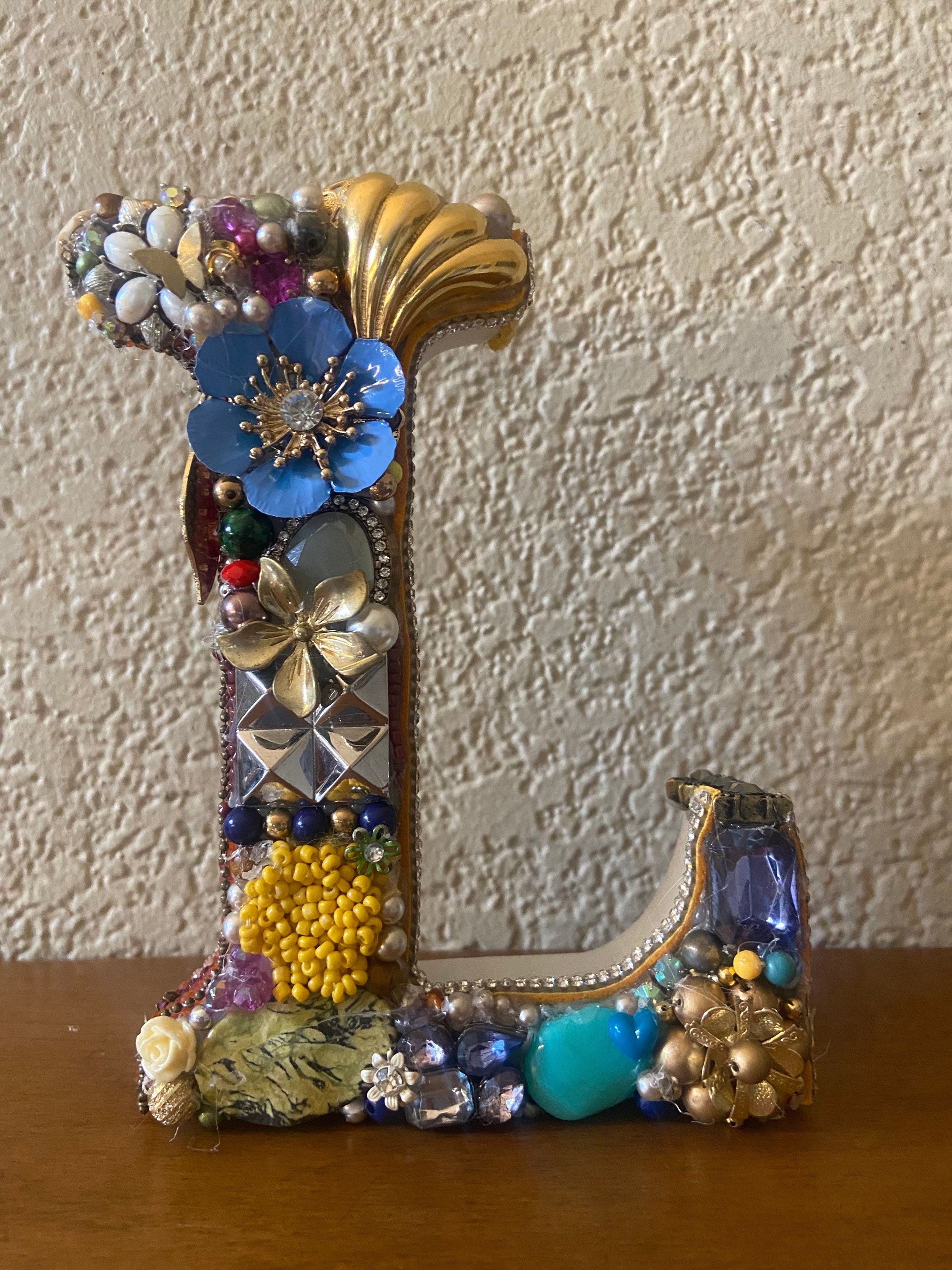 Jeweled Letter L - Etsy
