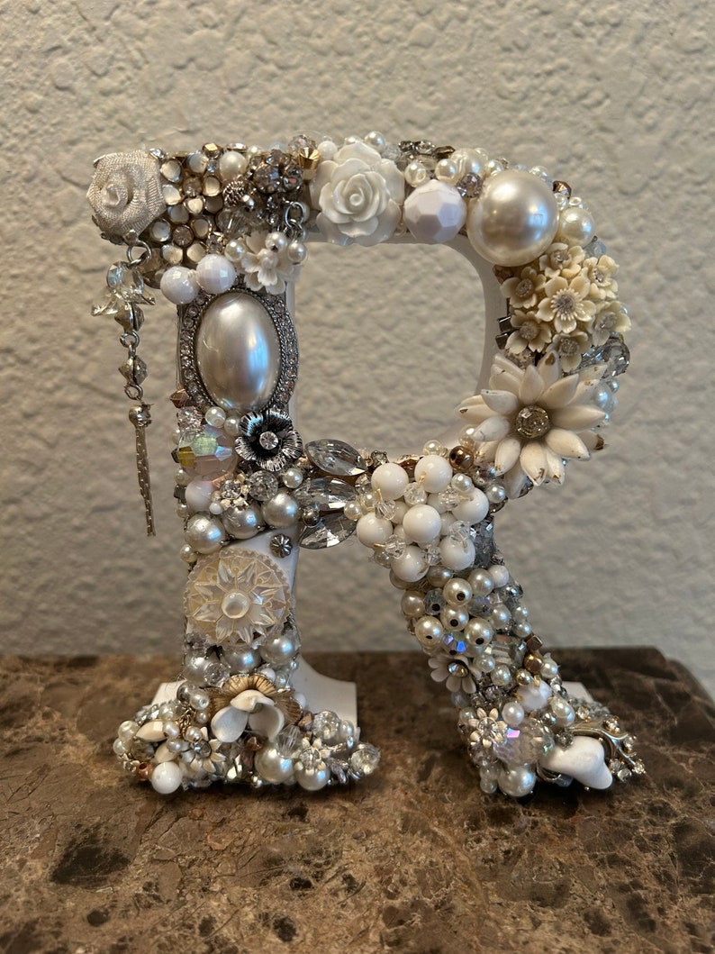Jeweled Letter R - Etsy