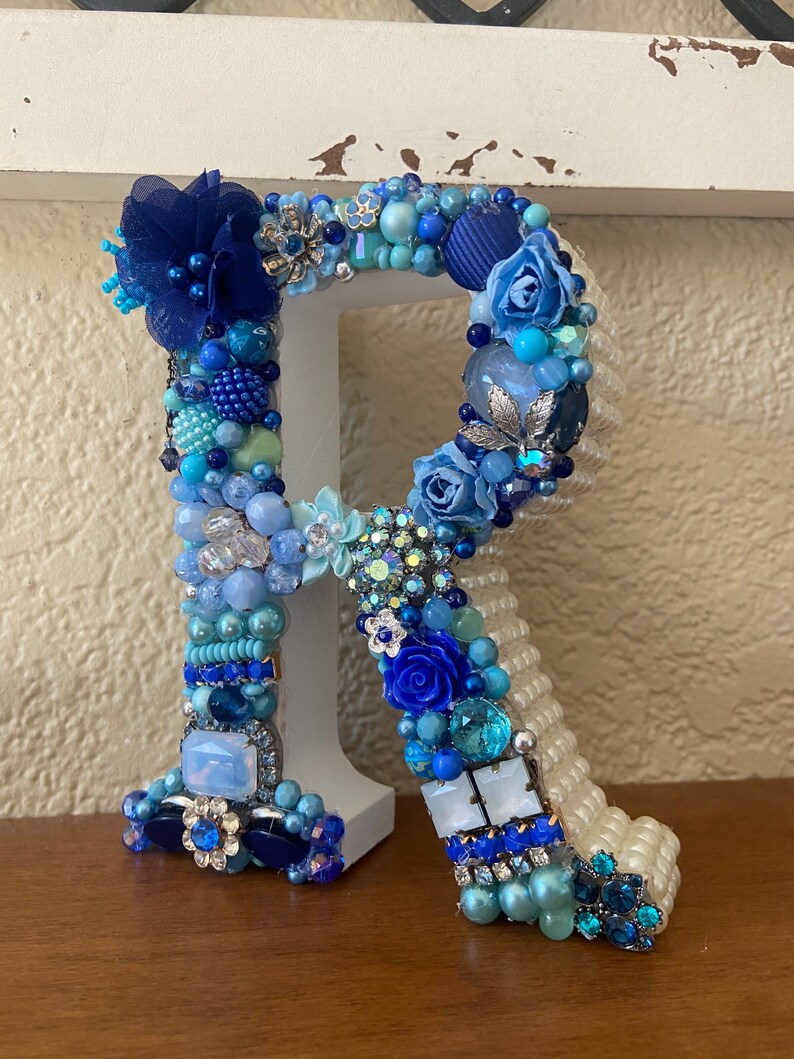 Jeweled Letter R - Etsy