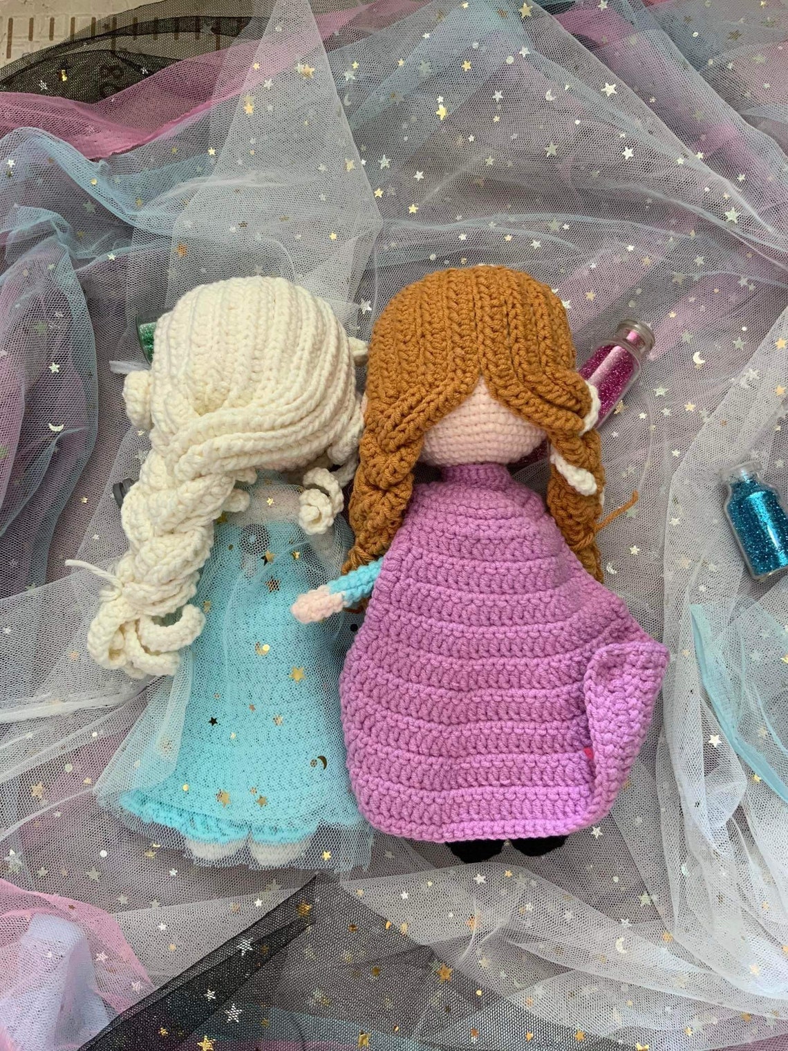 Two Princess Sisters Doll Blue Longdress Beautiful Gorgeous - Etsy