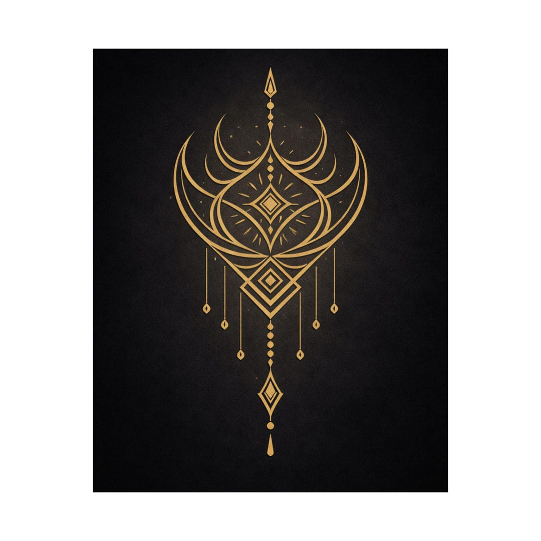 Freya-inspired Symbol Art Print | Feminine Power Wall Art | Norse ...
