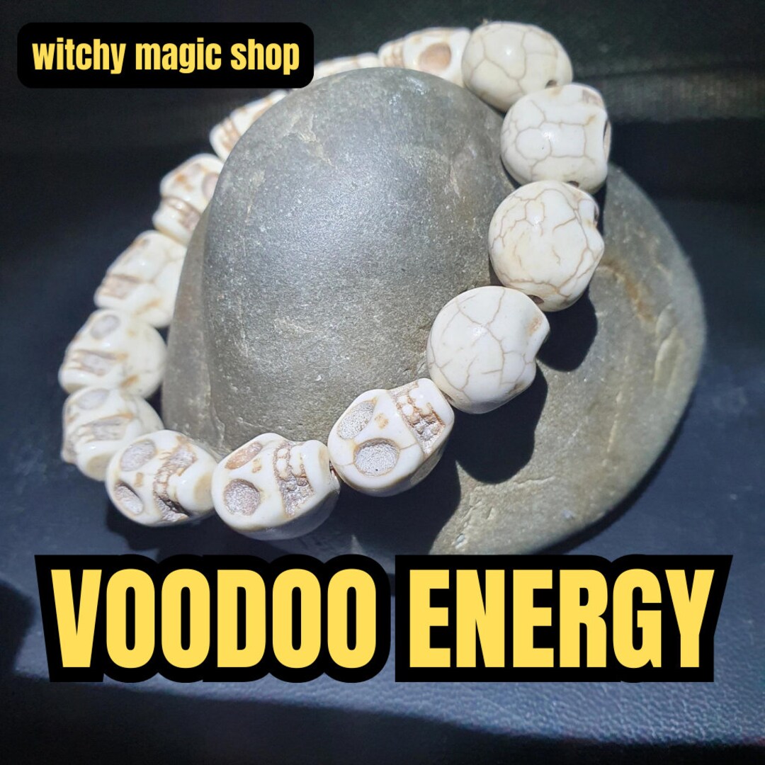 Voodoo Skull Bracelet | Powerful Empath Protection and Energy Shield ...