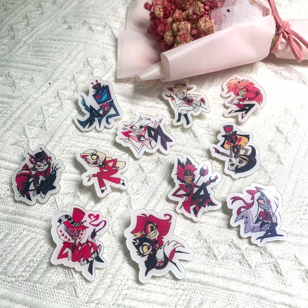 Hazbin hotel pin Alastor Hazbin hotel Series brooch Combination 11 ...