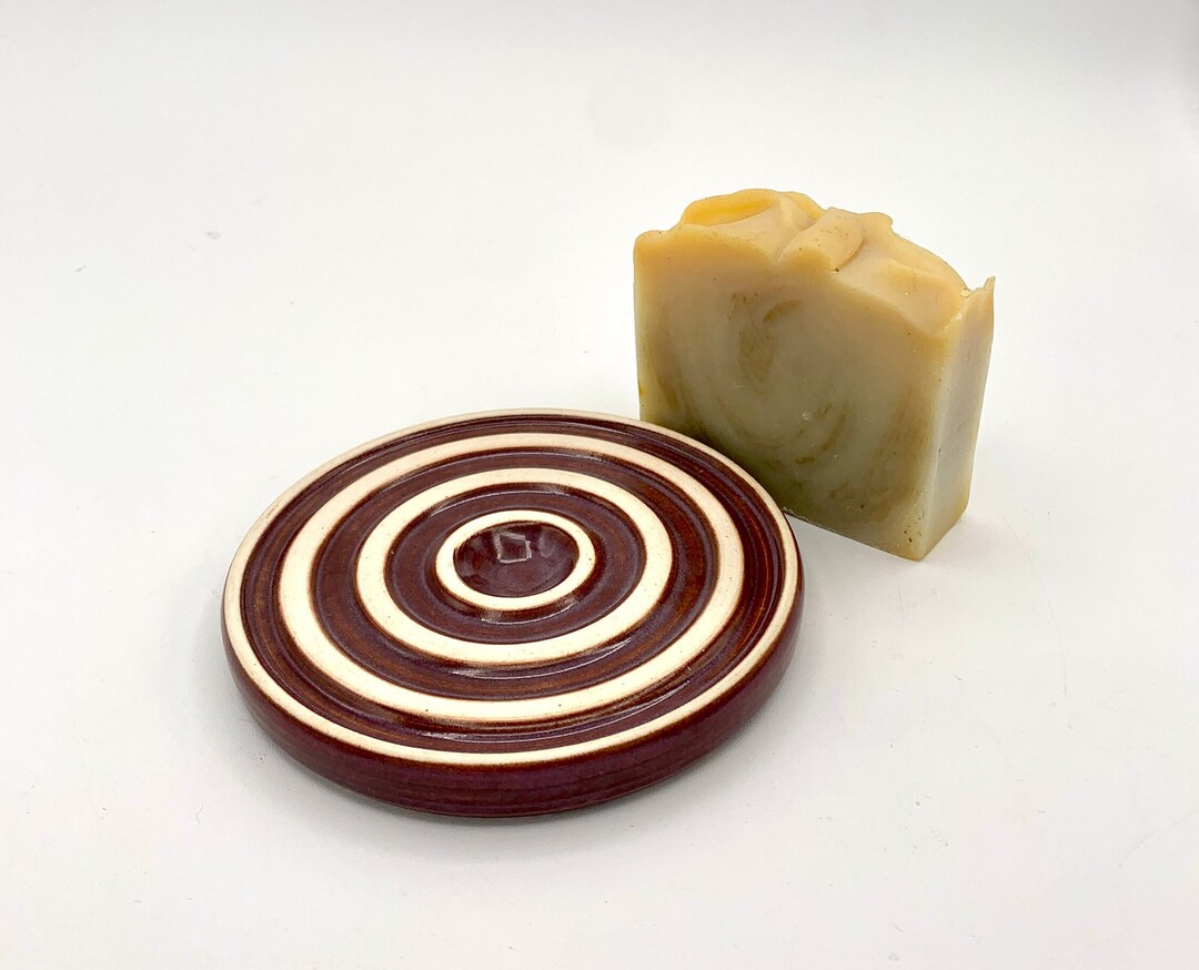 Ceramic Soap Dish - Maroon, Large - Etsy