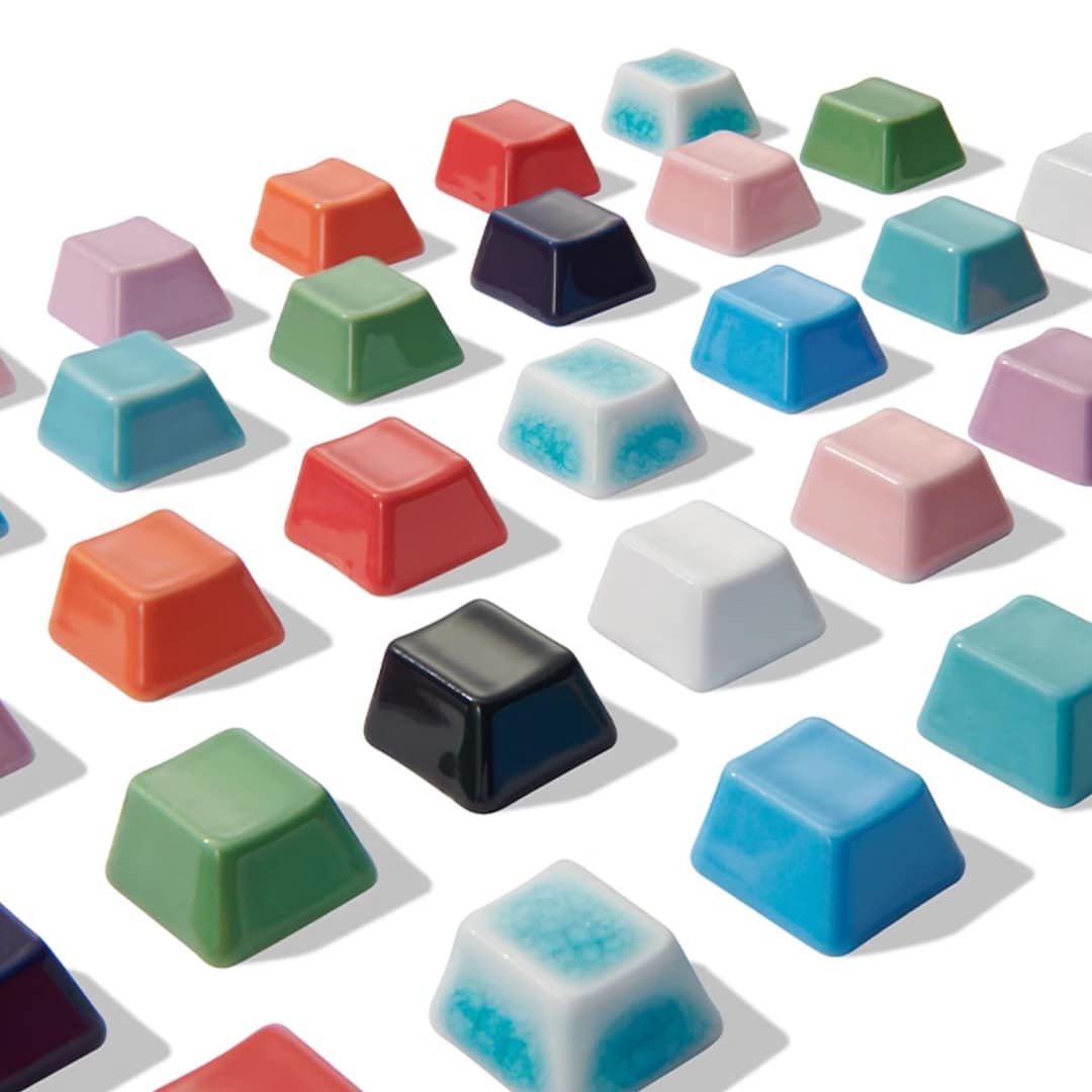 Handmade Ceramics Keycaps With Smooth Colorful Glaze for Mechanical ...
