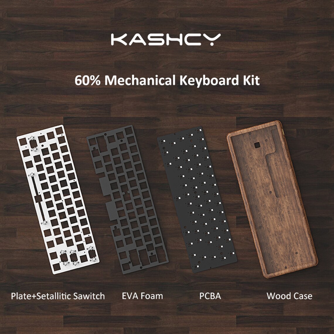 Soild Wood Wired Mechanical Keyboard Kit Walnut Rosewood Noise - Etsy