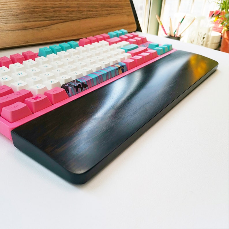 Solid Wooden African Blackwood Palm Rest for Ergonomic Gaming | Etsy