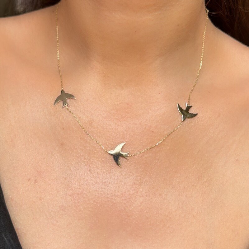 Bird Necklace - Etsy