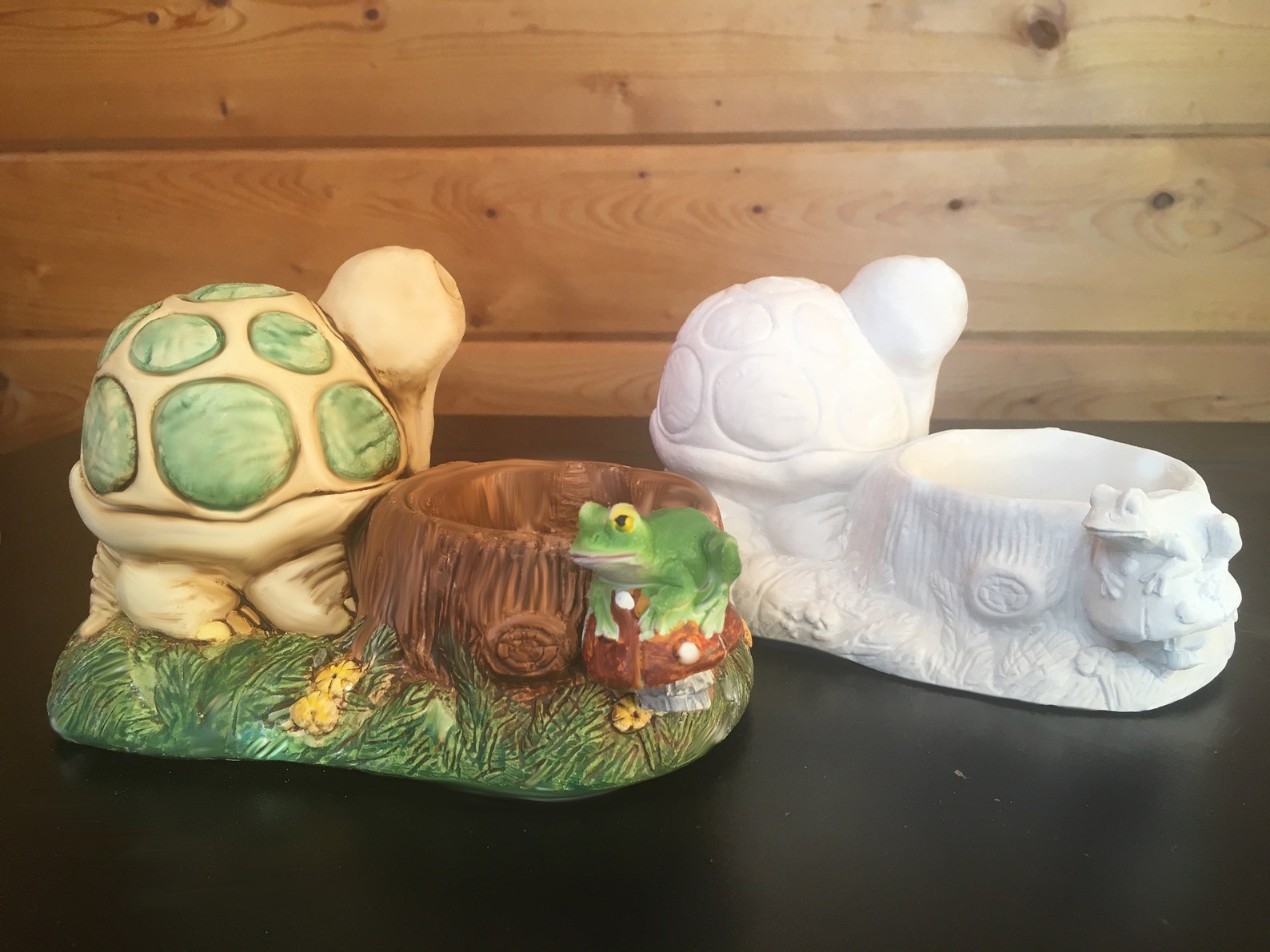 Ceramic Turtle Planter Ready to Paint, Turtle Succulent Pot, Bisque ...