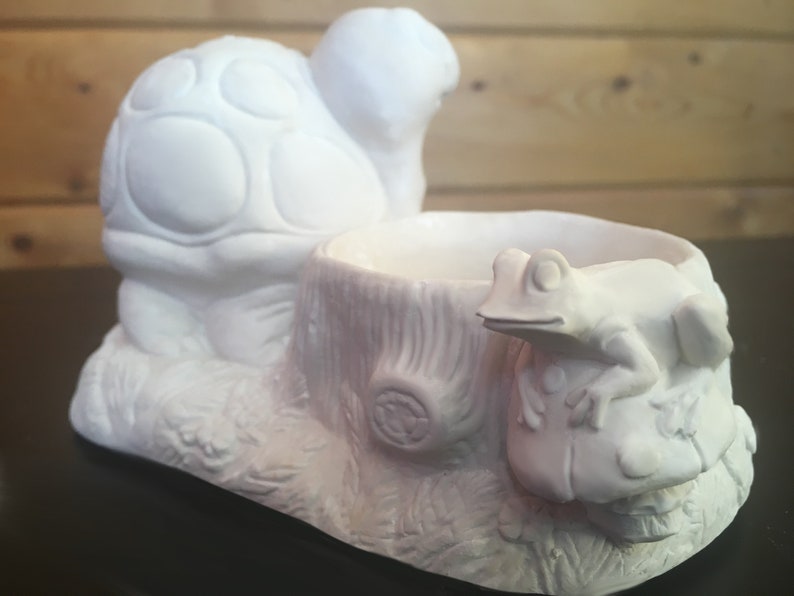 Ceramic Turtle Planter Ready to Paint, Turtle Succulent Pot, Bisque ...