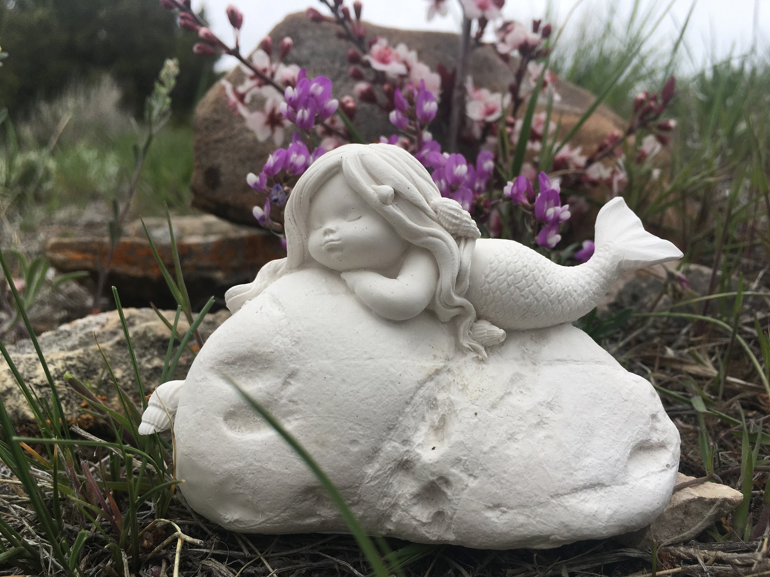 Fairy Garden Mermaid Ready to Paint Bisque Mermaid Unpainted - Etsy