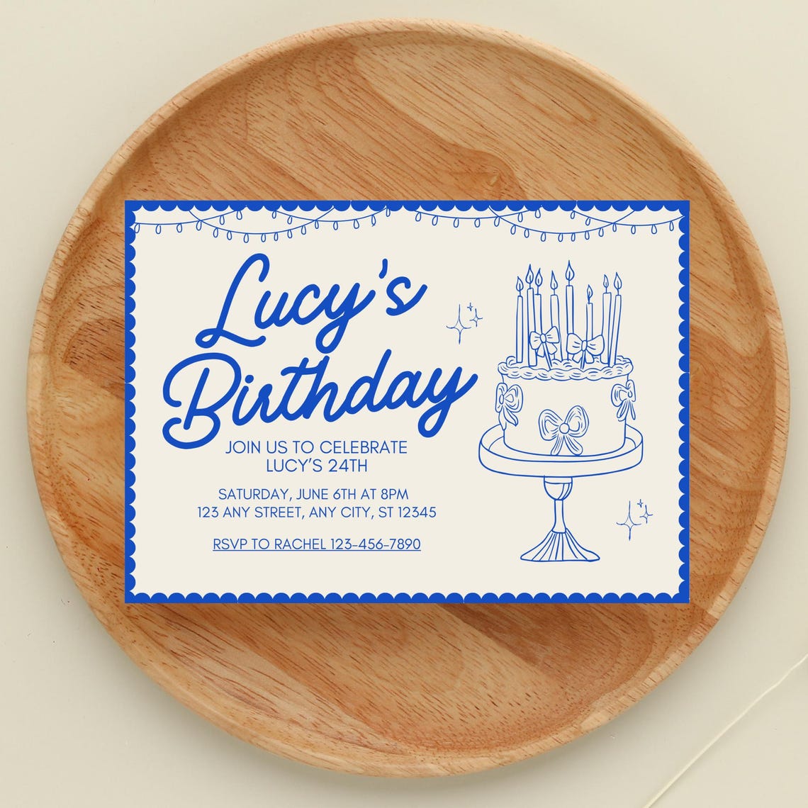 Vintage Birthday Invitation, Retro Birthday Invitation, Birthday ...