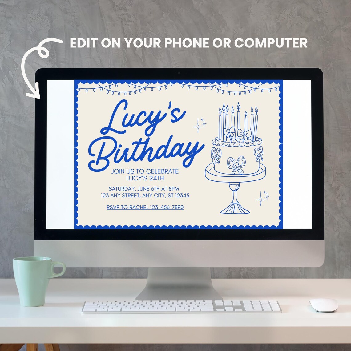 Vintage Birthday Invitation, Retro Birthday Invitation, Birthday ...