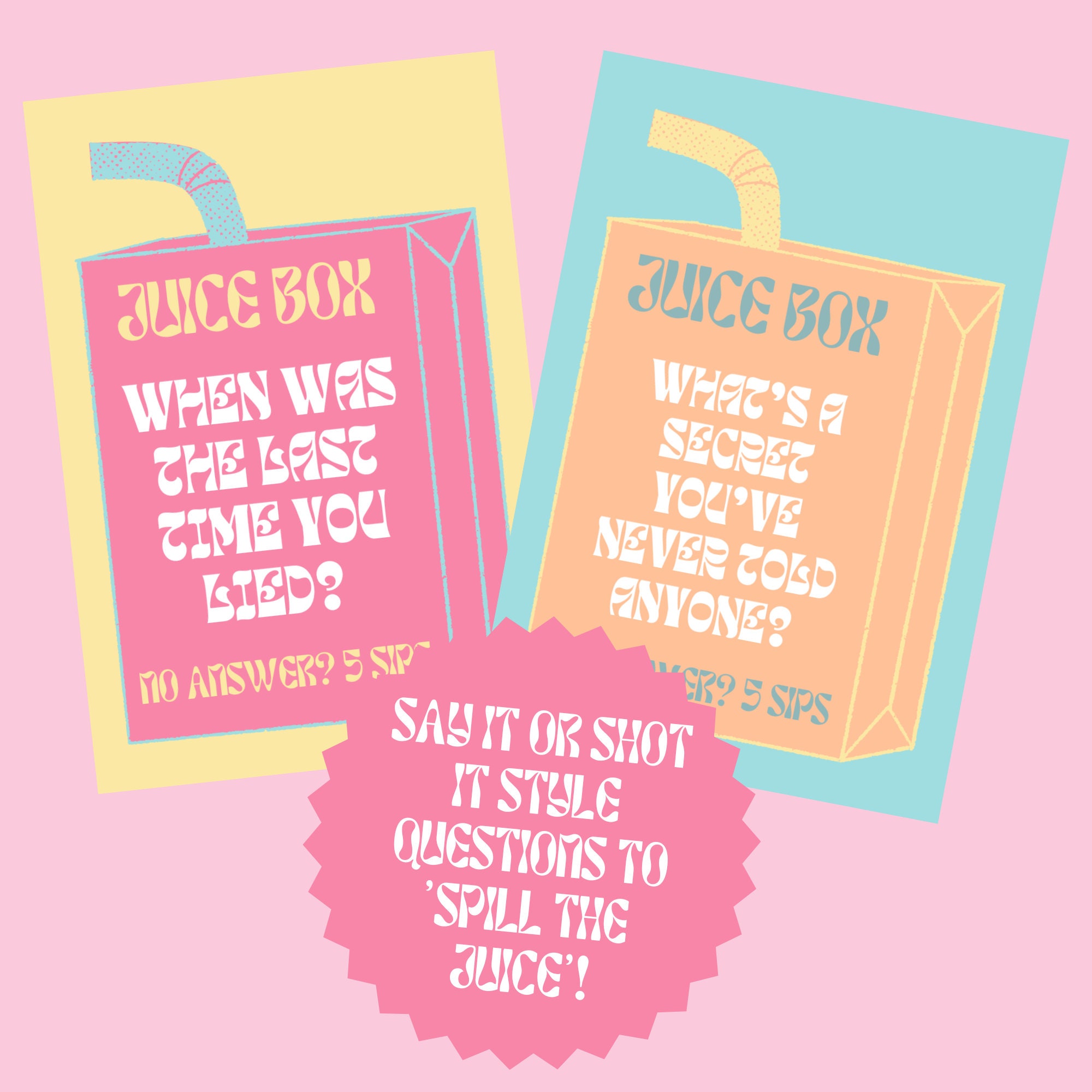 JUICE BOX!| Original Drinking Game by Sip & Serve | Spill the 'juice ...