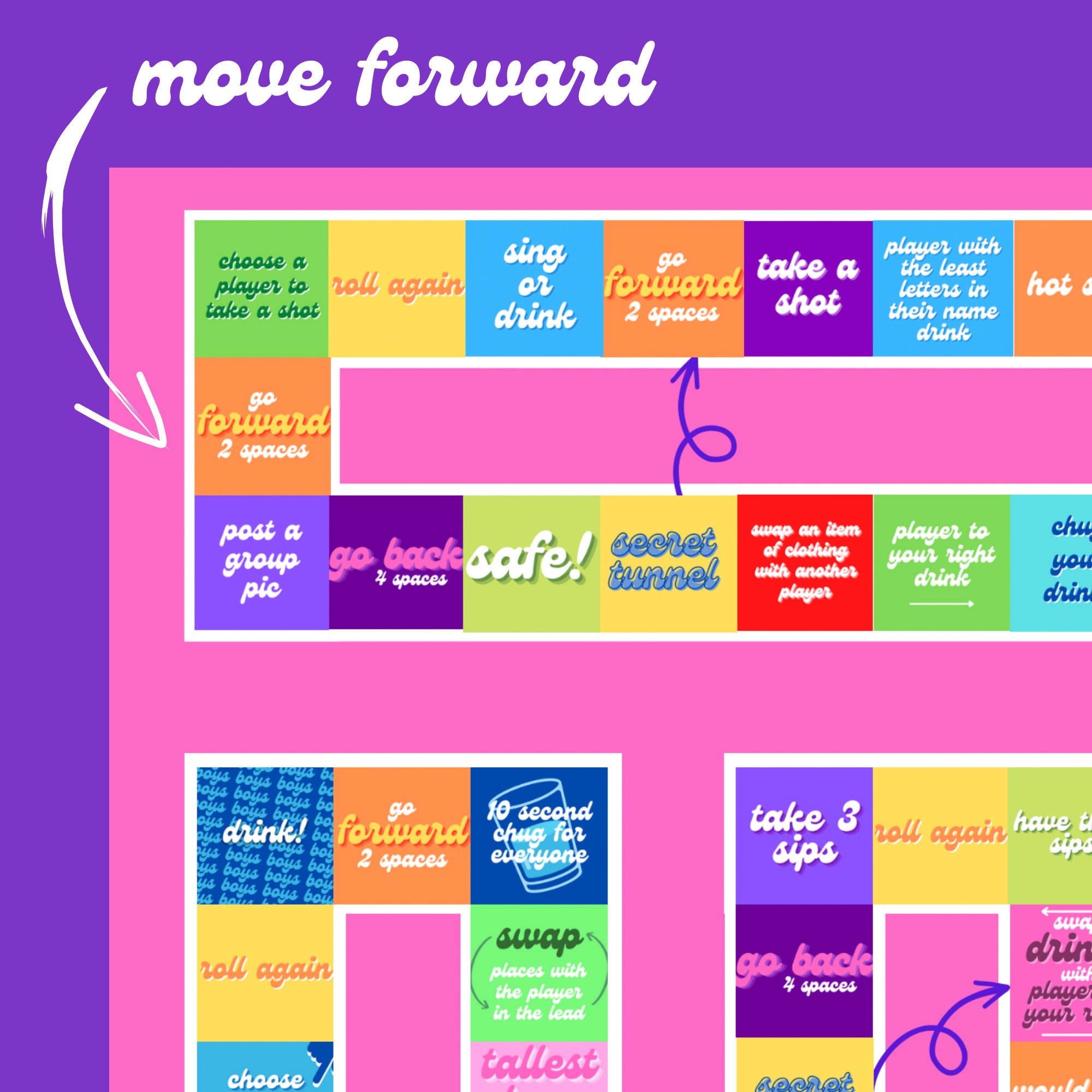 Drinks on Board! | A3 Board Game, Digital Download | Printable Drinking Game - Etsy UK