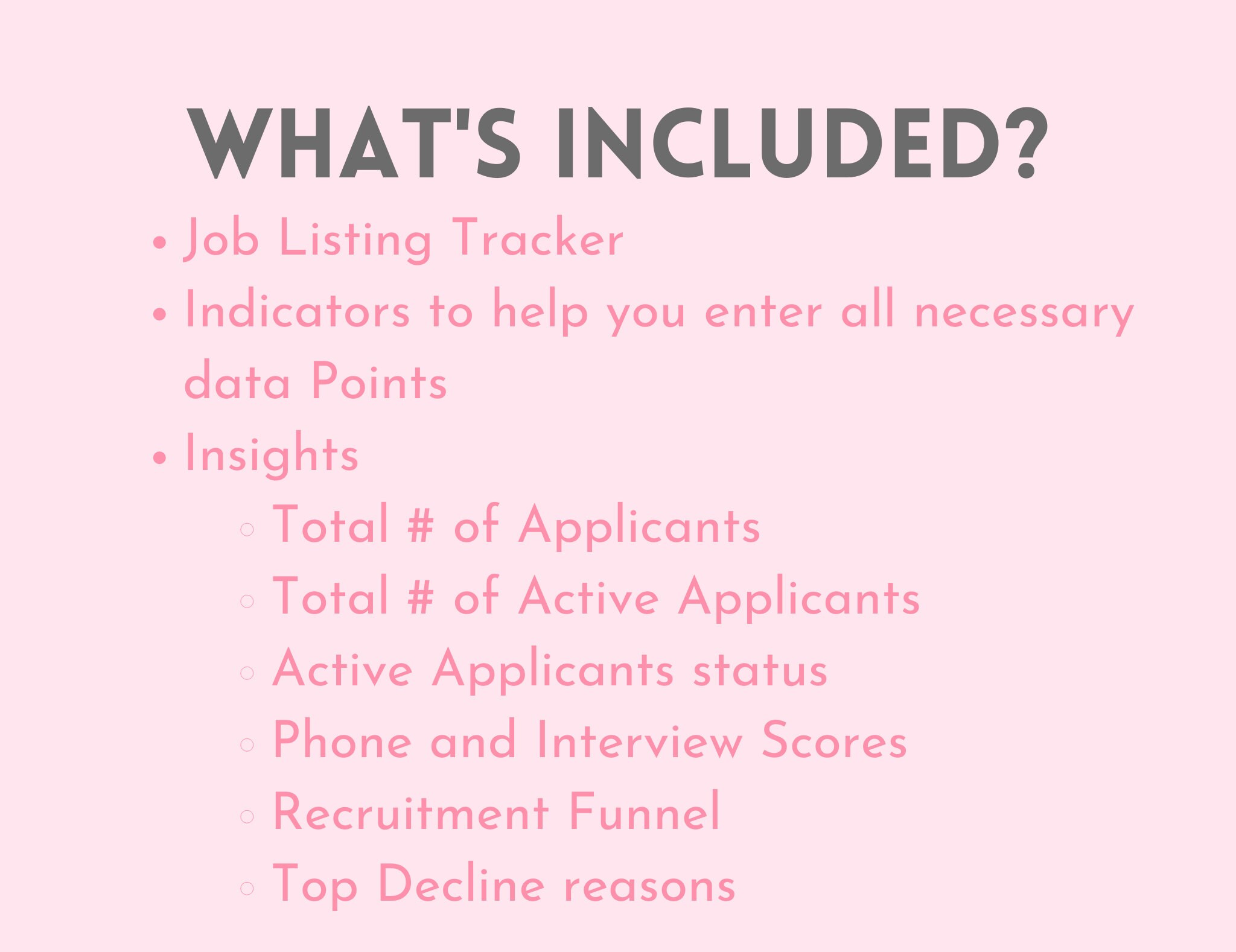 Hired!!! Recruitment Tracker | Job Hiring Planner and Template | HR Job ...