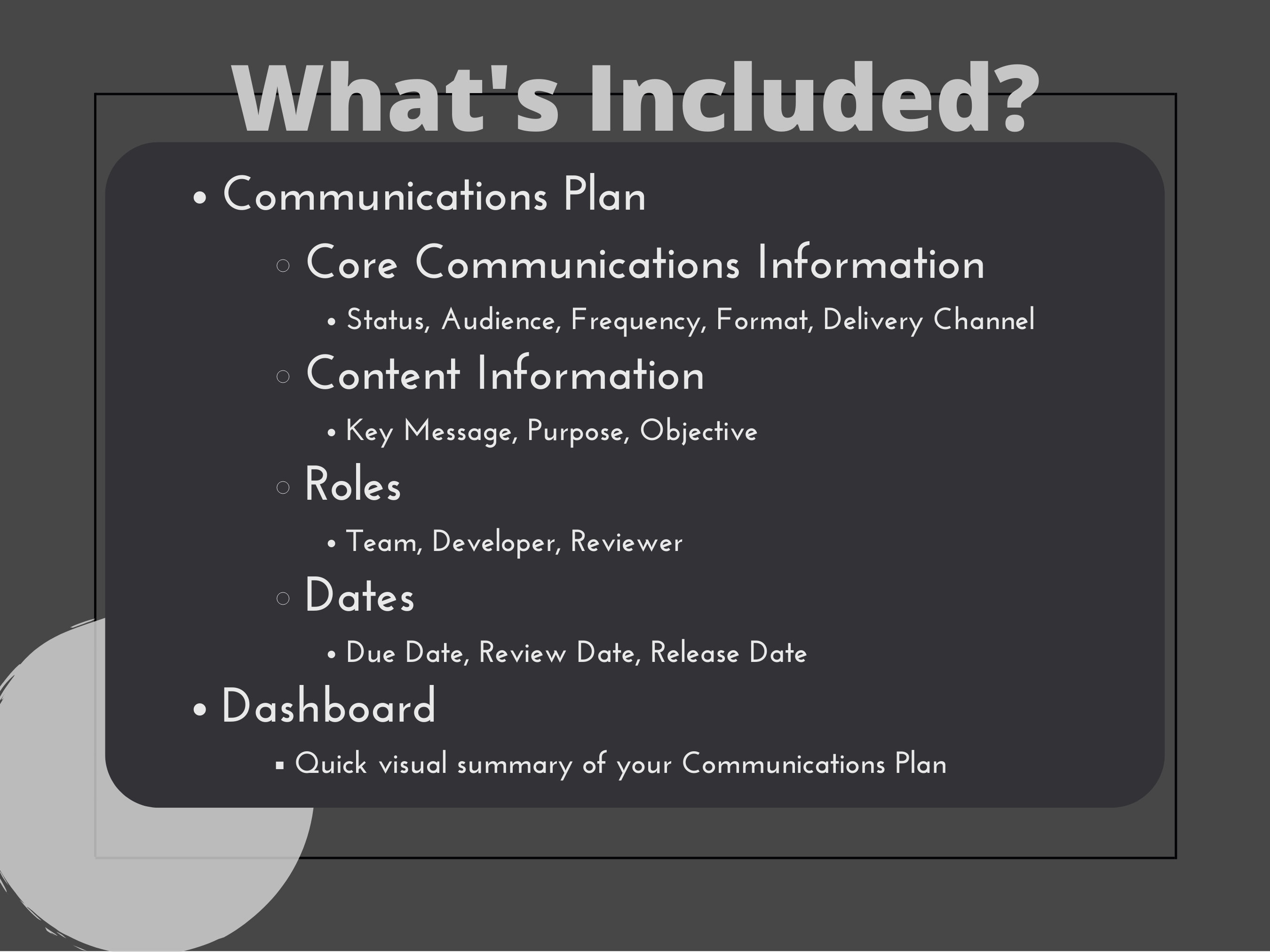 Communications Plan Template | Comms | Pink | Colorblind-friendly ...