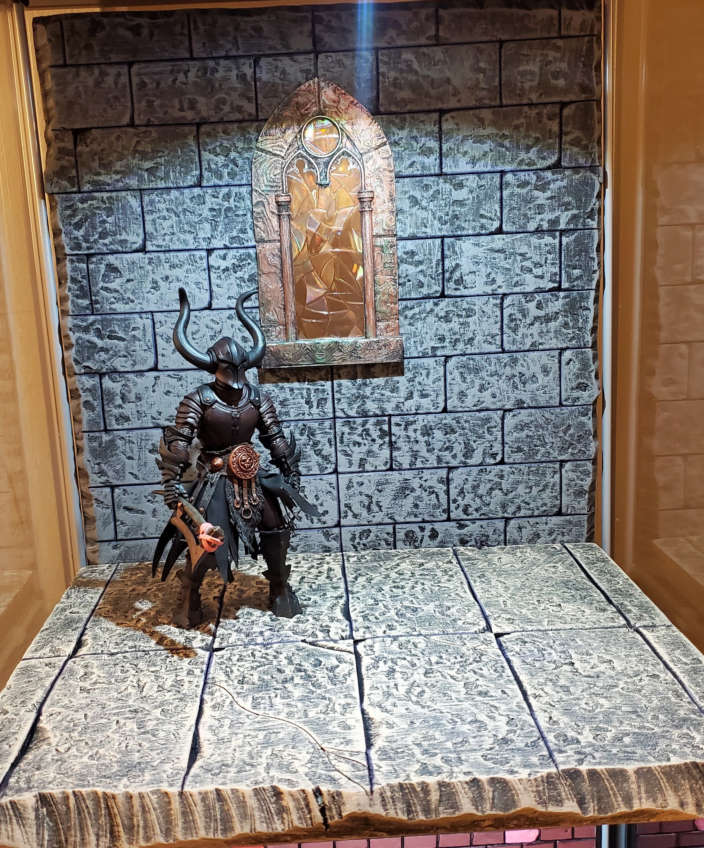 CUSTOM HANDMADE DIORAMA Marvel Legends Mezco Neca Mythic Legions Style ...