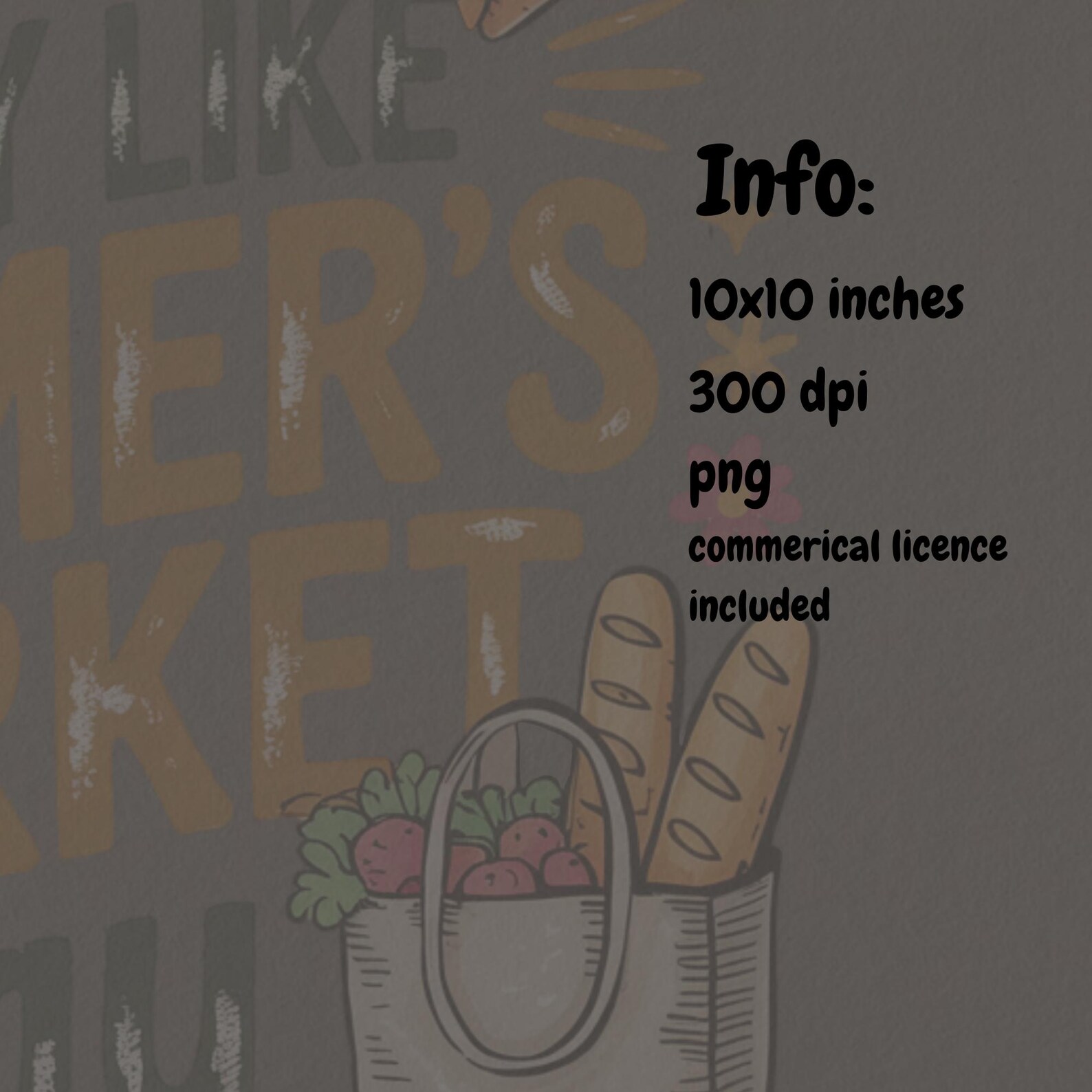 Farmer Market Day Png Transparent Design, Shopping Fresh Veggies Girlie ...