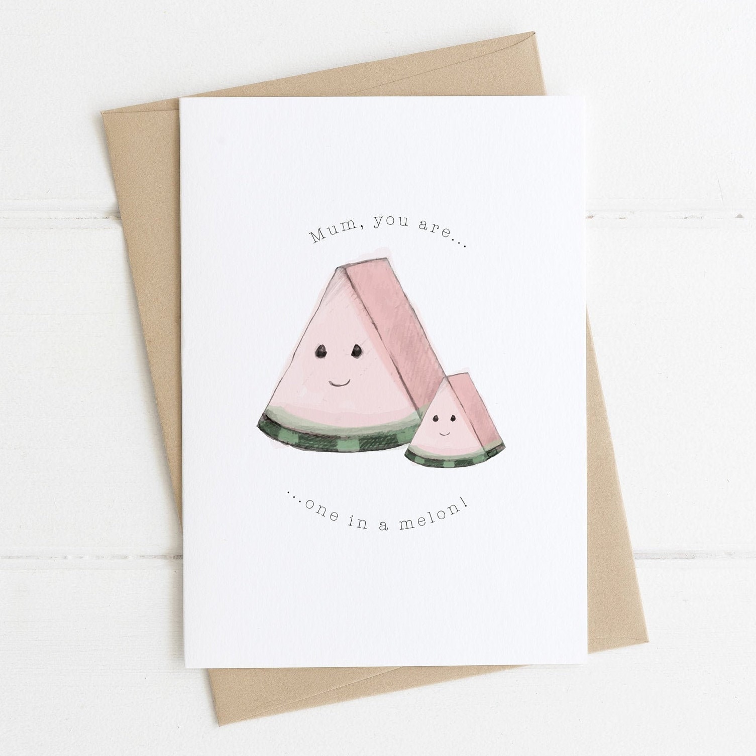 Mum Melon Card, Melon Card, Mothers Day Card, Mum Birthday, Melon Card ...
