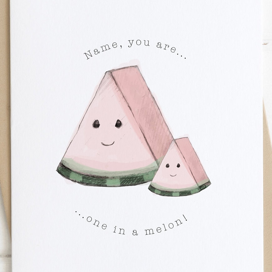 Mum Melon Card, Melon Card, Mothers Day Card, Mum Birthday, Melon Card ...