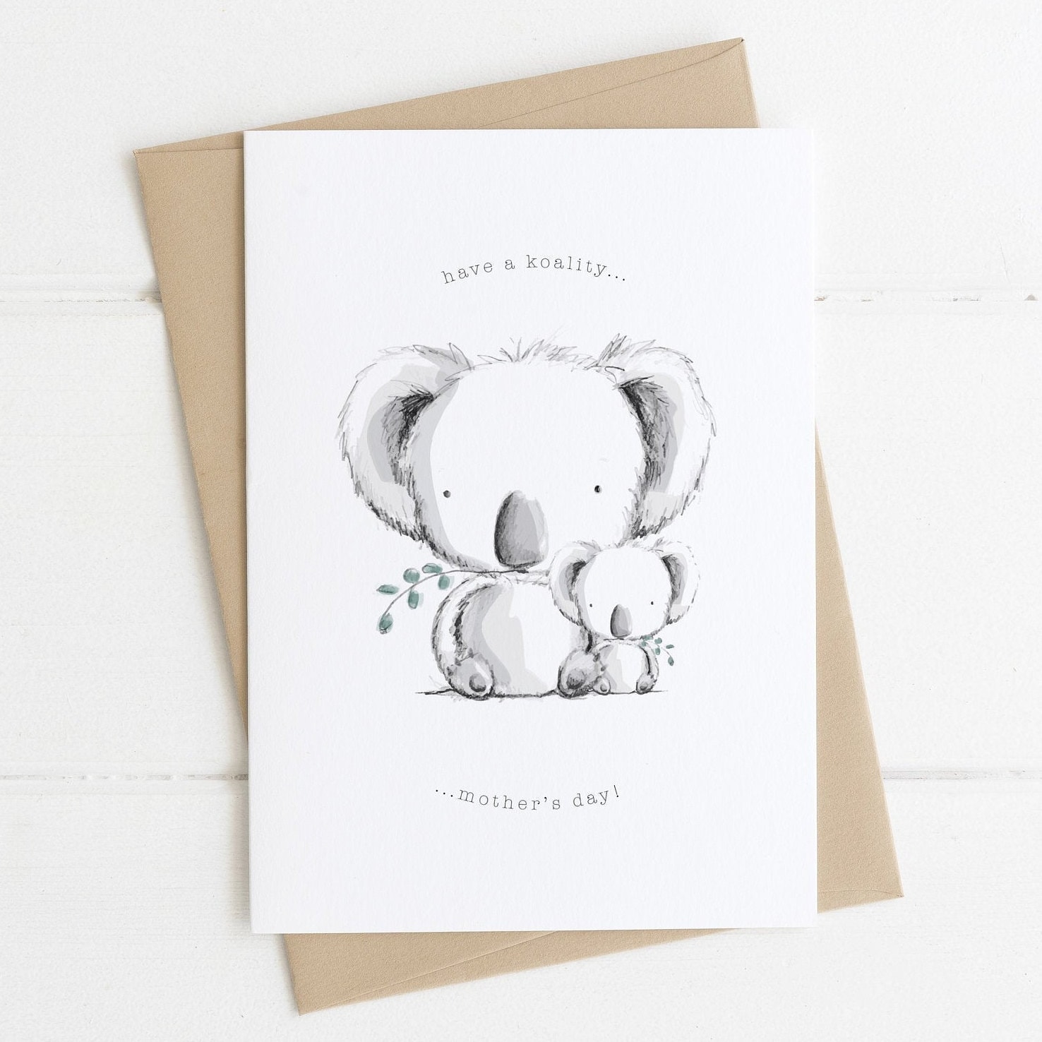 Mum Koala Card, Koala Card, Mum Card, Koala Mothers Day Card, Koala ...