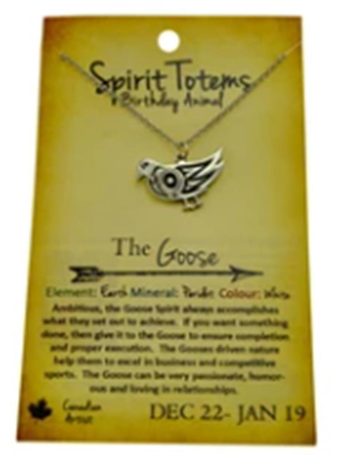 Pendant Necklace Spirit Totem Goose I Designed These to Go Along With ...
