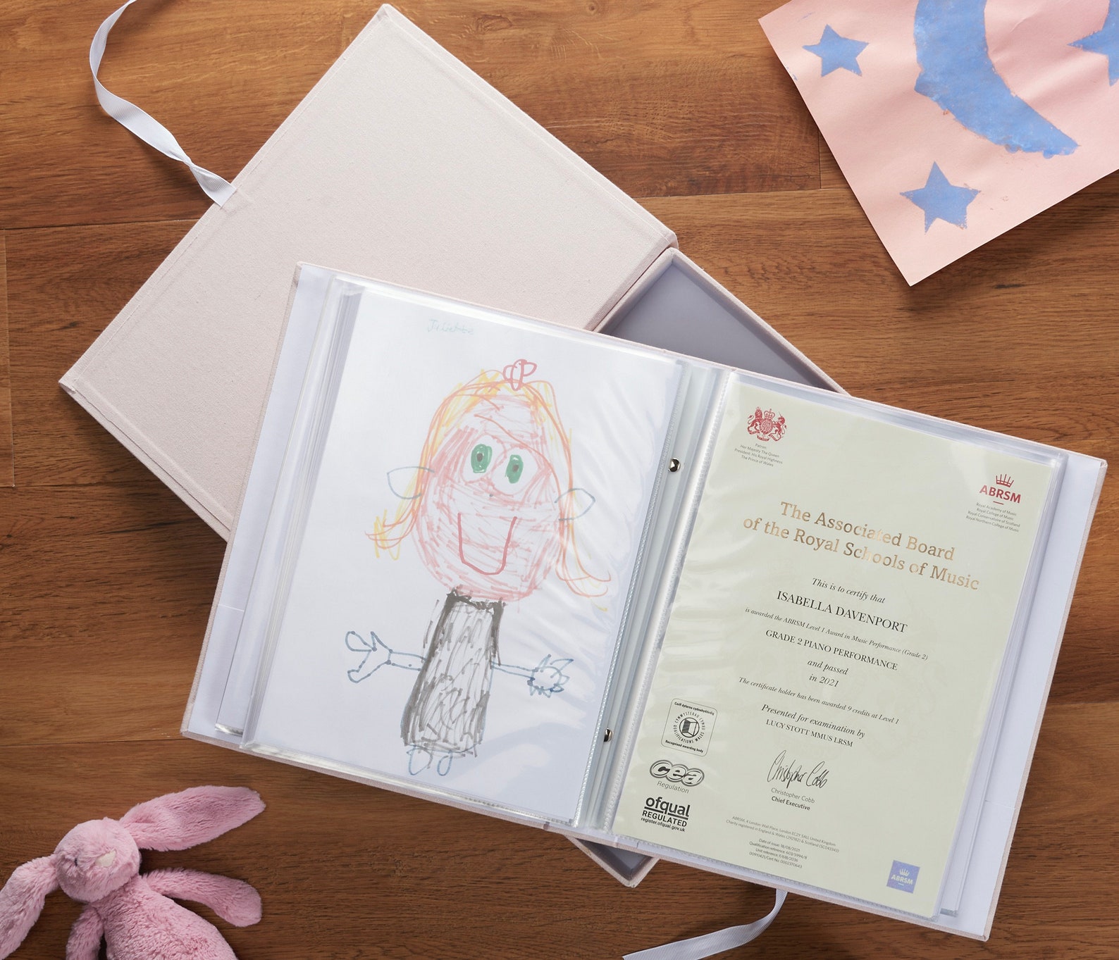 Keepsake Personalised Slip-in Display Folder and Matching Box Set for ...