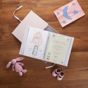 Keepsake Personalised Slip-in Display Folder and Matching Box Set for ...