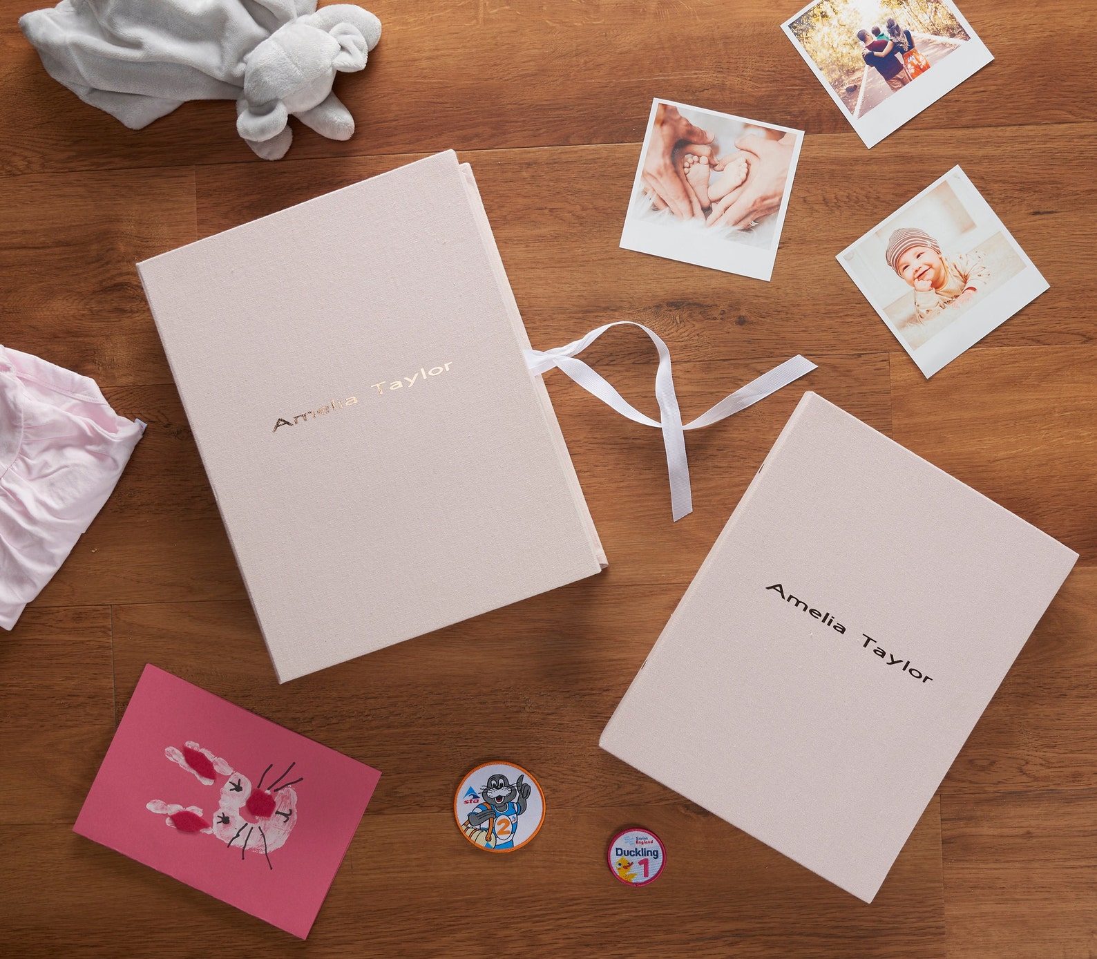 Keepsake Personalised Slip-in Display Folder and Matching Box Set for ...