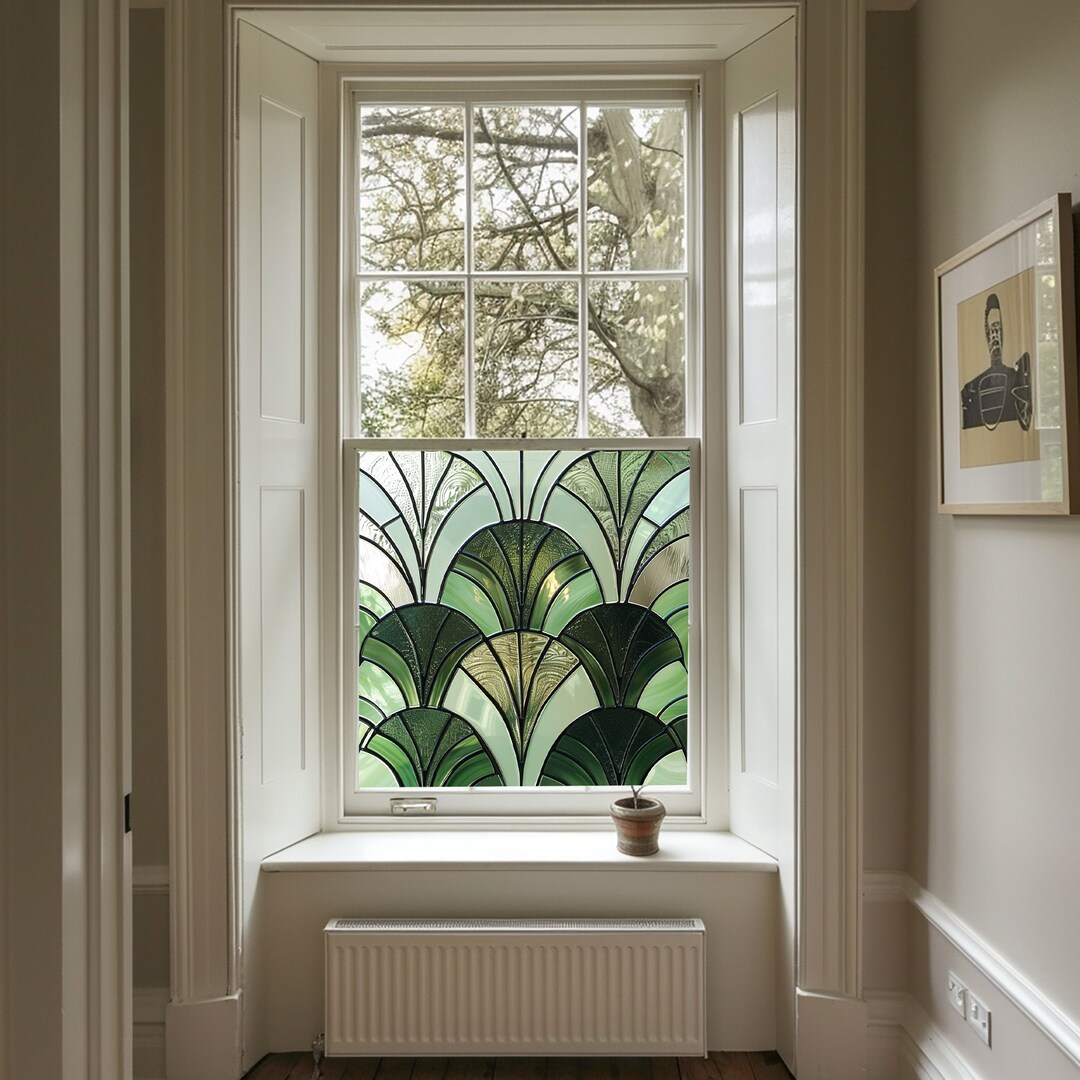 Art Deco Window Film, Privacy Window Film, Window Film, Decorative ...