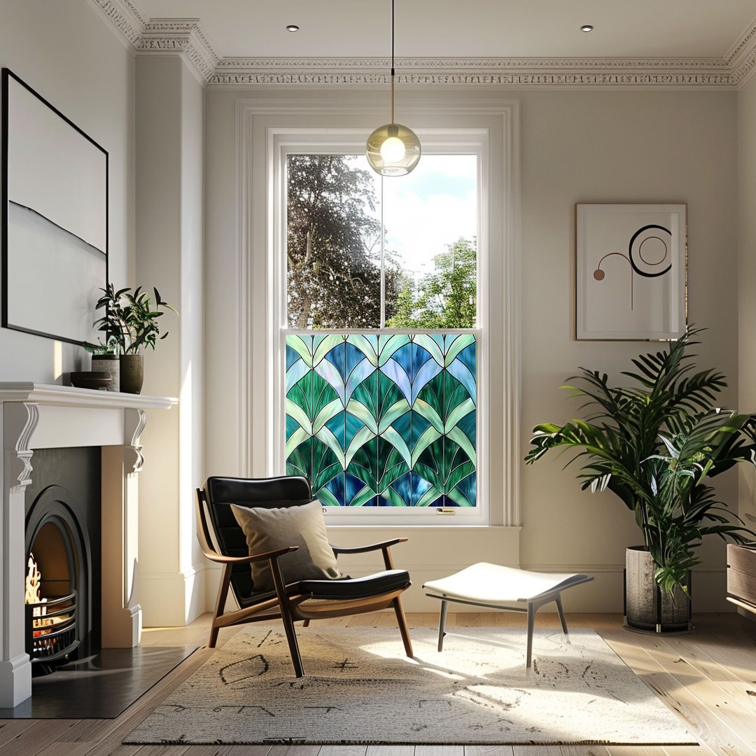 Art Deco Window Film, Privacy Window Film, Window Film, Decorative ...