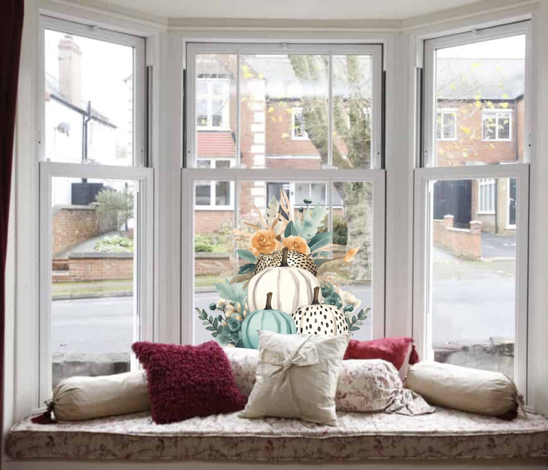 Pumpkin Window Decals, Pumpkin Window Stickers, Pumpkin Decals, Pumpkin ...