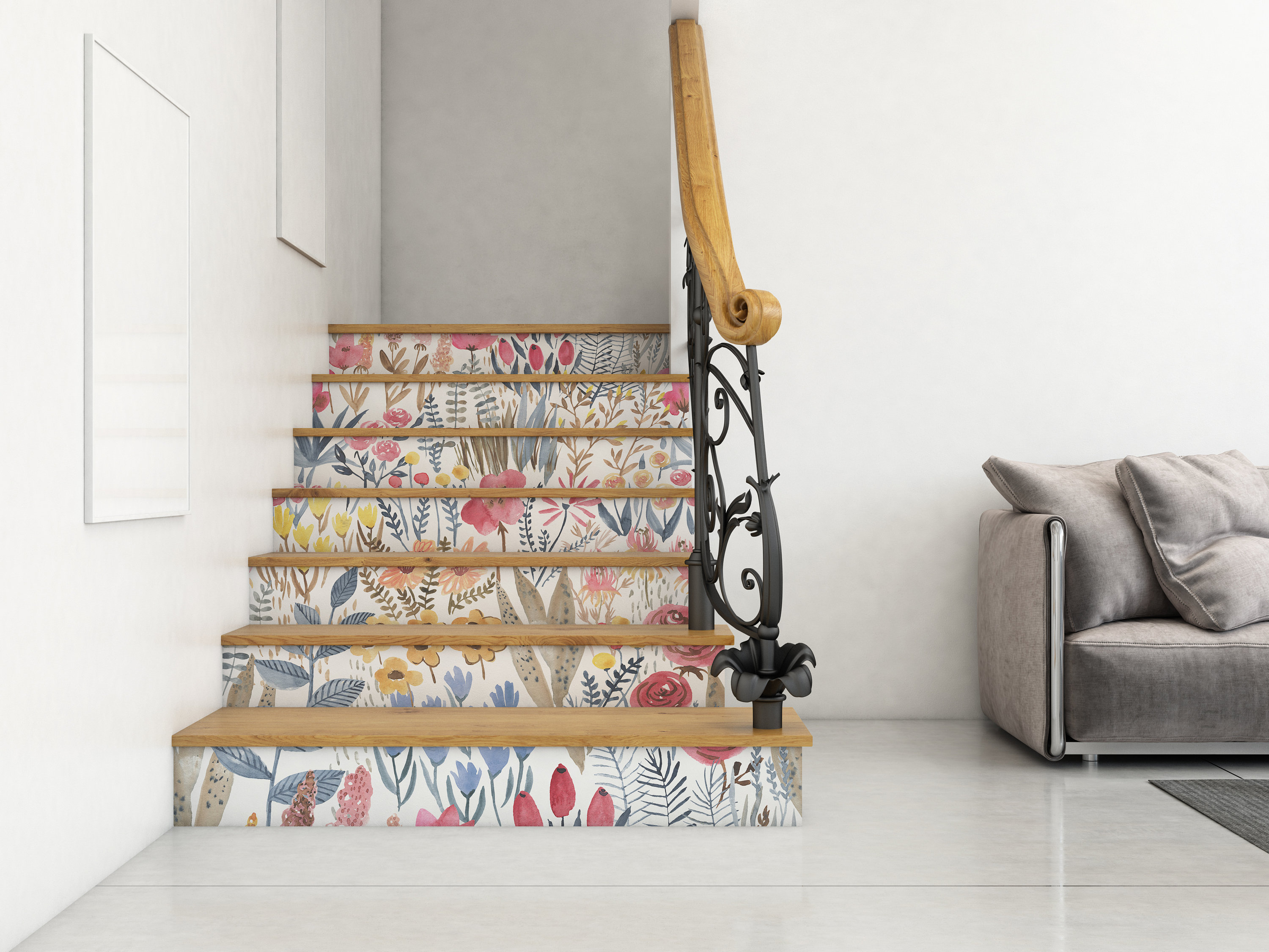 Stair Riser Stickers Stair Riser Decals Peel and Stick Vinyl - Etsy