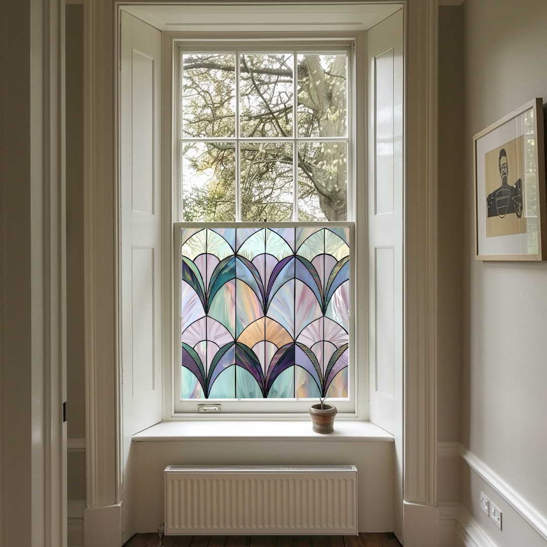 Art Deco Window Film, Privacy Window Film, Window Film, Decorative ...